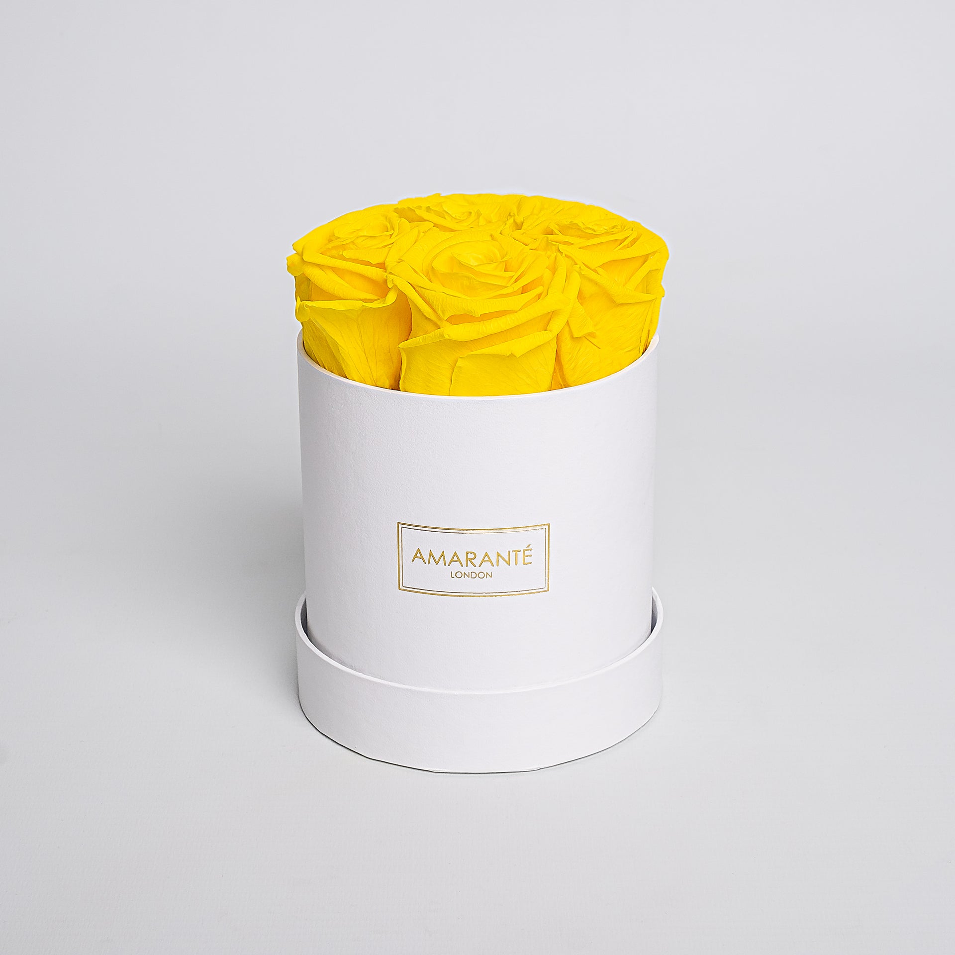 Infinity Roses > Small White Round Matte Rose Box – Amarante London