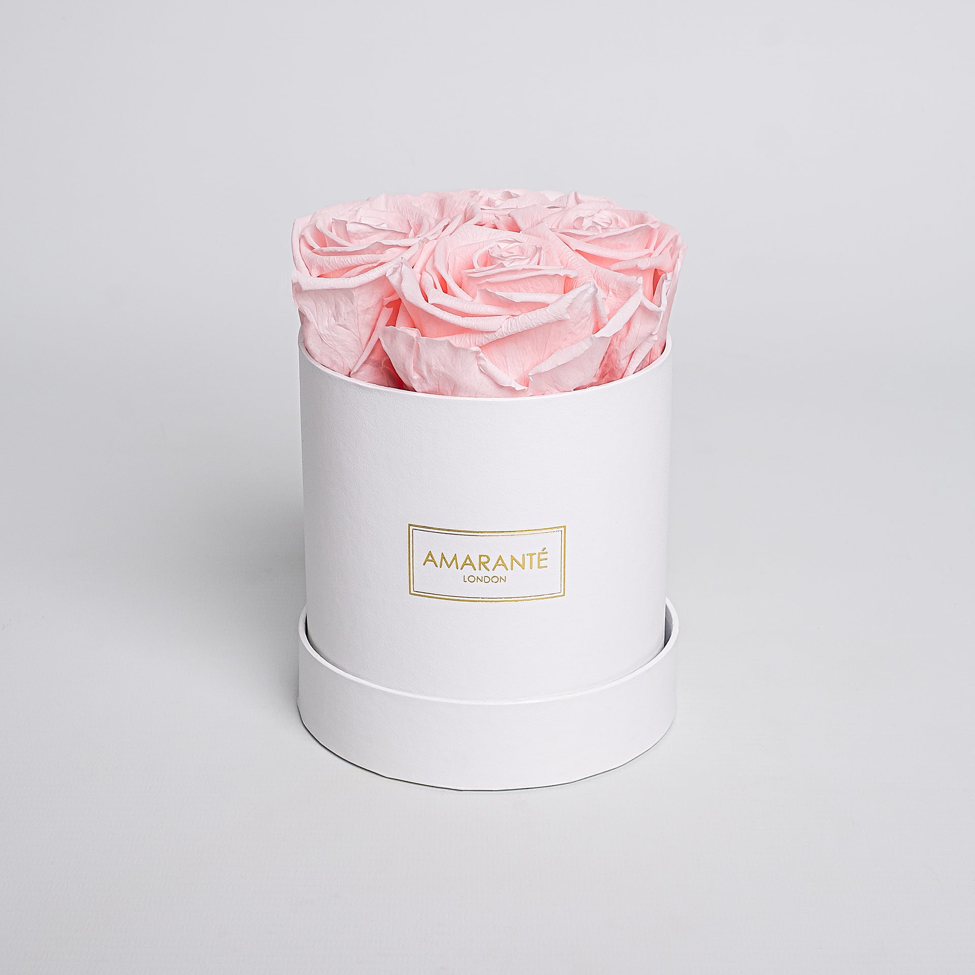Infinity Roses > Small White Round Matte Rose Box – Amarante London