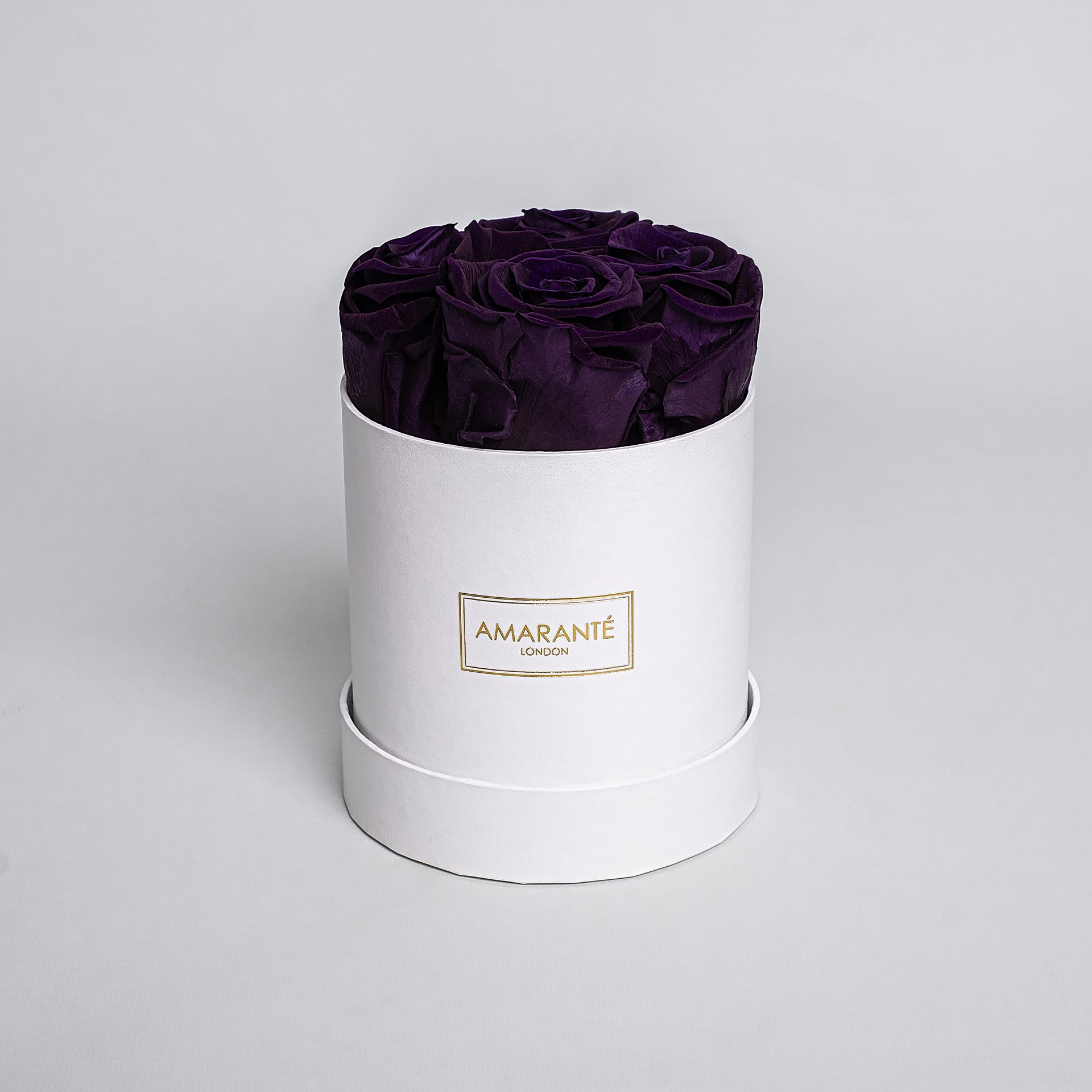 Infinity Roses > Small White Round Matte Rose Box – Amarante London